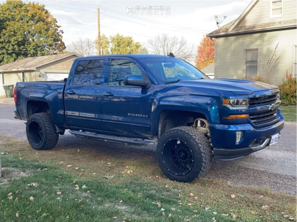 2017 Chevrolet Silverado 1500 with 20x12 -51 Vision Rocker and 33/12 ...