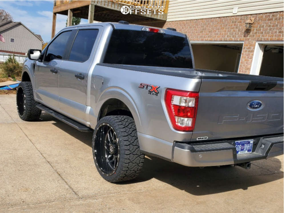 2022 Ford F-150 with 24x12 -44 TIS 544BM and 33/12.5R24 Venom Power ...