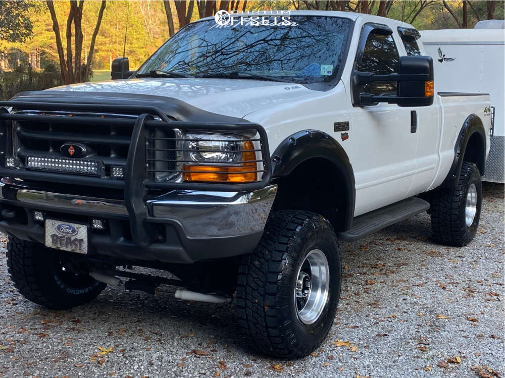 1999 Ford F-250 Super Duty with 16x10 -38 Alloy Ion Style 171 and 315 ...