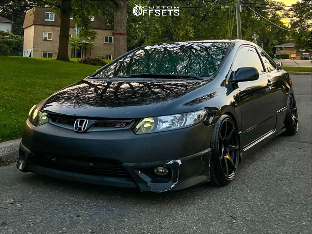 2008 Honda Civic with 17x9 30 MB Wheels Battles and 215/40R17 Capturar ...