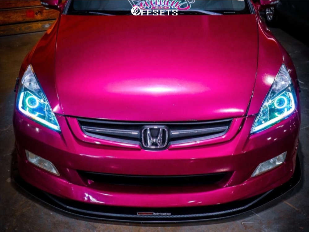 2007 Honda Accord with 18x10 15 Weds Kranze Cerberus II and 215/40R18 ...