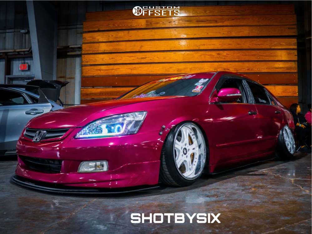 2007 Honda Accord with 18x10 15 Weds Kranze Cerberus II and 215/40R18 ...