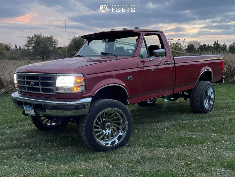 1995 Ford F-350 with 22x12 -51 ARKON OFF-ROAD Caesar and 305/50R22 ...