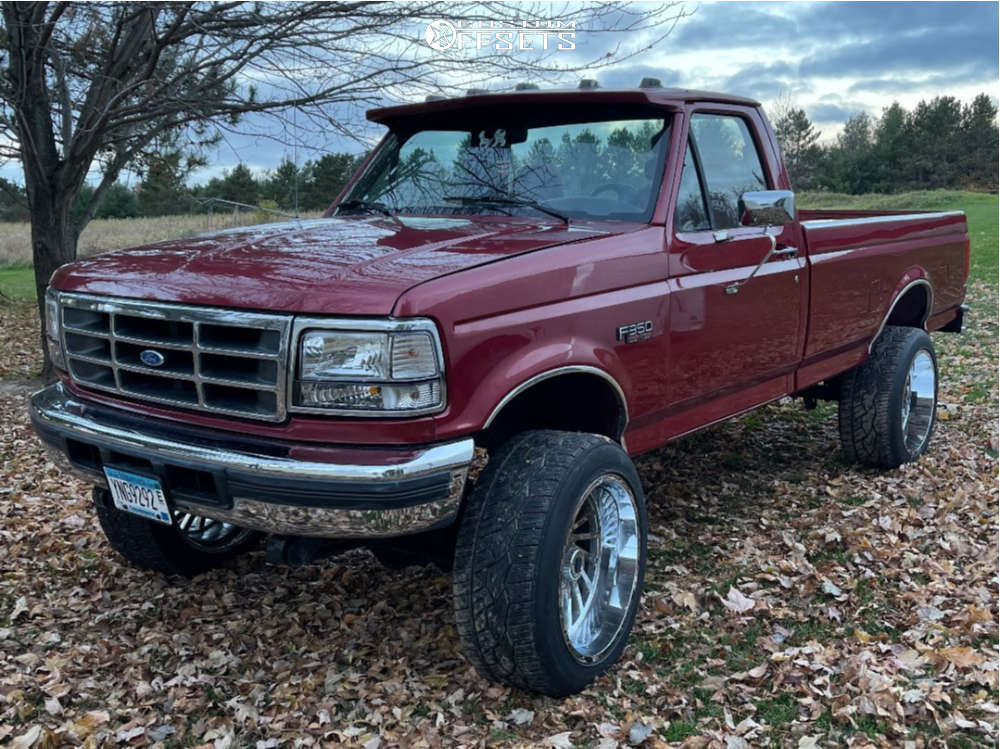 1995 Ford F-350 with 22x12 -51 ARKON OFF-ROAD Caesar and 305/50R22 ...