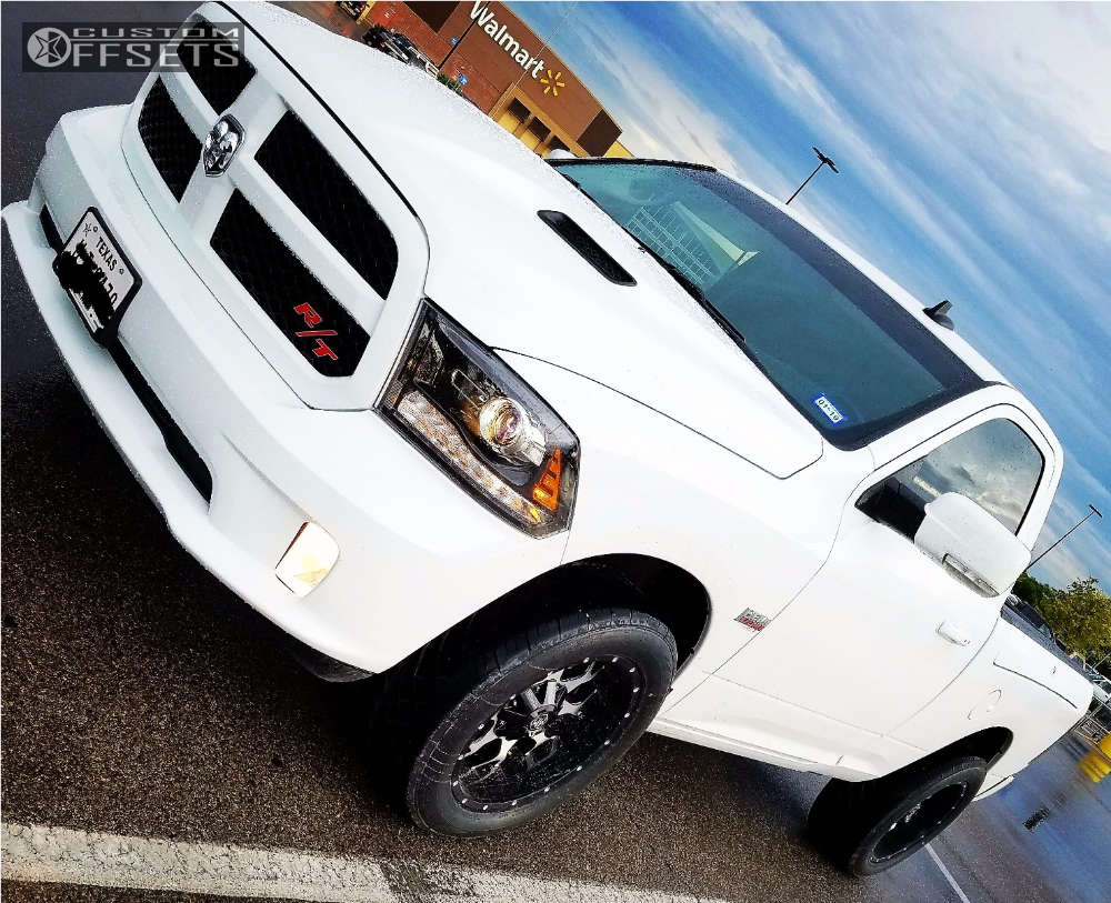 2017 Ram 1500 with 20x10 -25 Mayhem Warrior and 305/50R20 Nitto NT420V ...