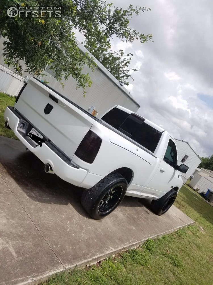 2017 Ram 1500 with 20x10 -25 Mayhem Warrior and 305/50R20 Nitto NT420V ...