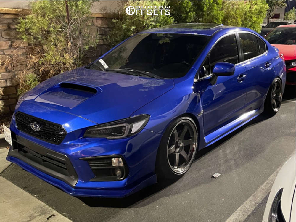 2020 Subaru WRX with 18x9.5 22 Volk Te37 Saga Sl and 235/40R18 Hankook ...