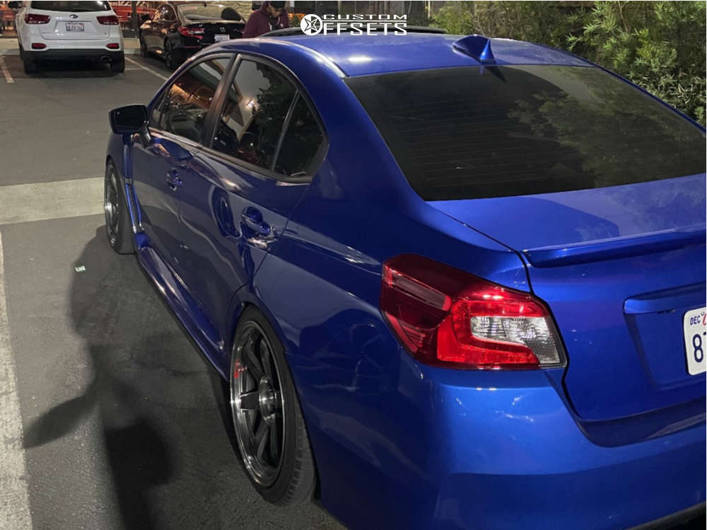 2020 Subaru WRX with 18x9.5 22 Volk Te37 Saga Sl and 235/40R18 Hankook ...