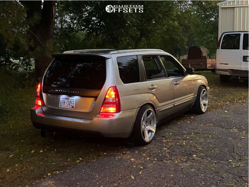 2005 Subaru Forester with 18x8.5 45 Rotiform Nue and 215/40R18 Kumho ...