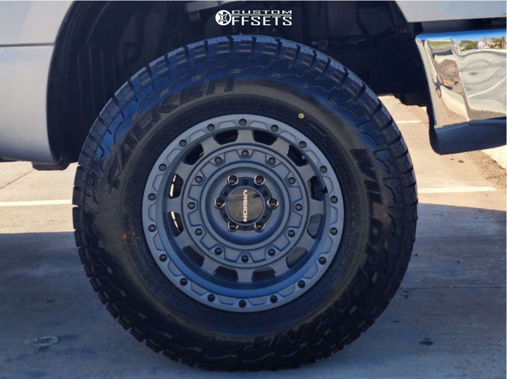 2018 Nissan Titan with 18x9.5 -18 Vision Tactical and 295/70R18 Falken ...