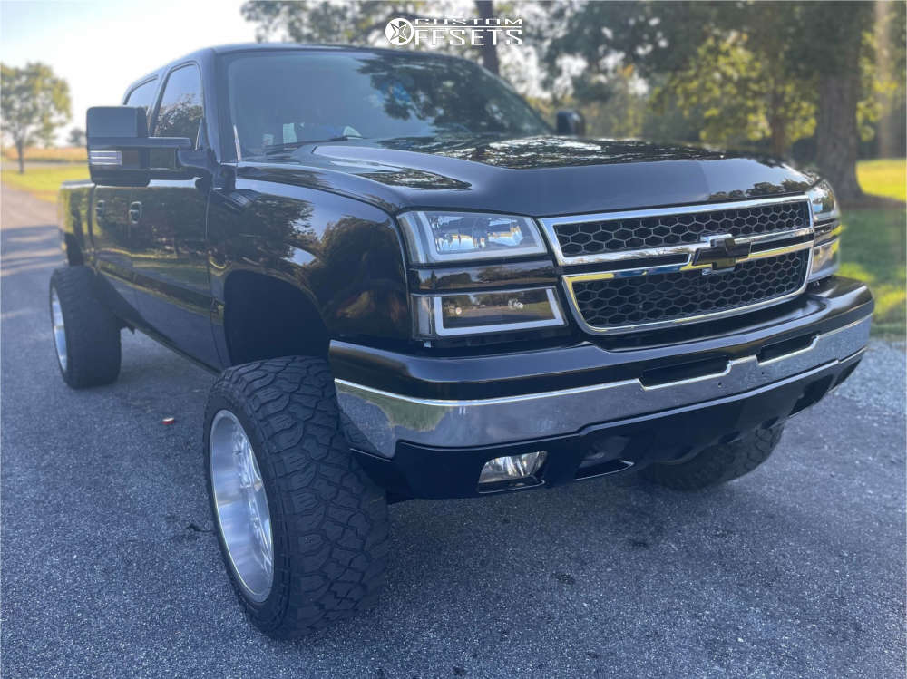 2005 Chevrolet Silverado 1500 with 22x12 -51 Cali Offroad Summit and 35/12.5R22 Kenda Klever R/t ...