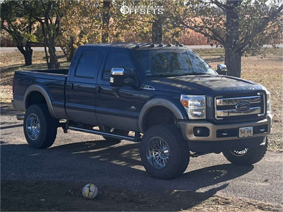 2013 Ford F-250 Super Duty with 20x12 -44 RBP 02r and 37/12.5R20 Toyo ...