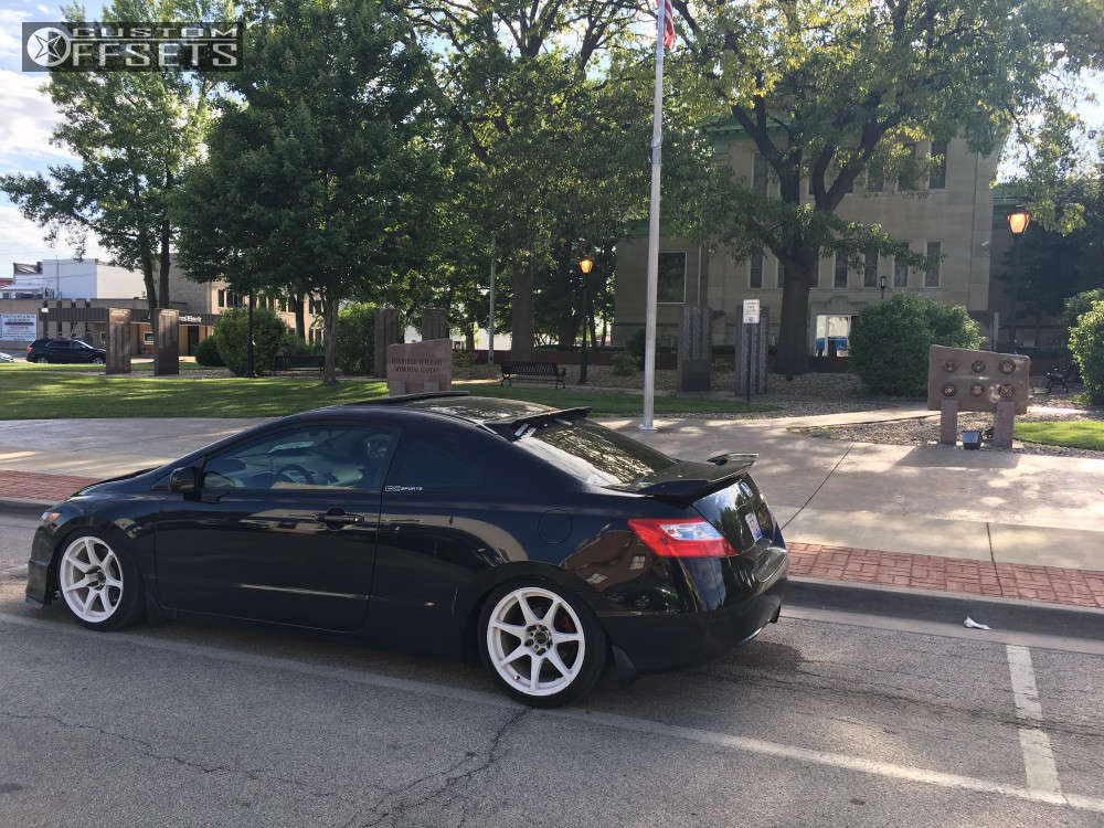 2008 Honda Civic with 17x9 30 MB Wheels Battle and 215/45R17 Kenda ...