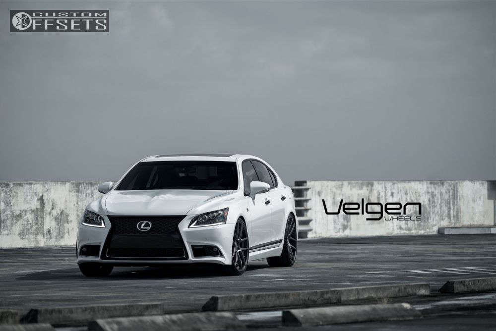 2014 Lexus LS460 with 22x9 30 Velgen Vmb5 and 255/30R22 Pirelli P-zero ...