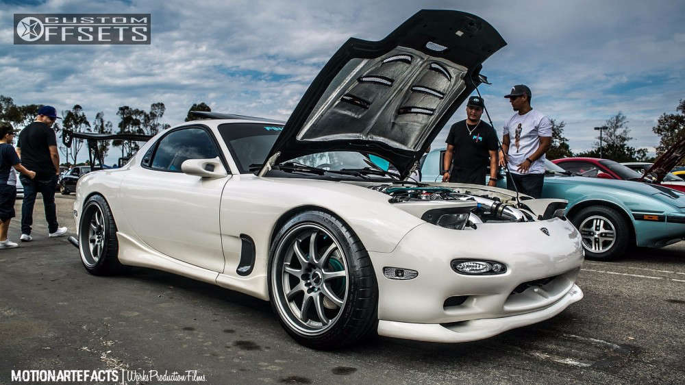 1994 Mazda RX-7 with 18x9 20 Work XD9 and 235/40R18 Michelin Super ...