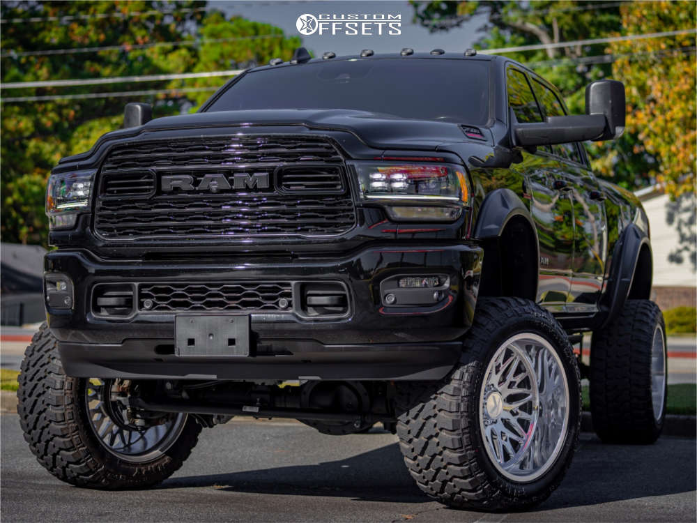 2022 Ram 2500 with 24x14 -76 KG1 Forged Trident and 38/15.5R24 Fury ...