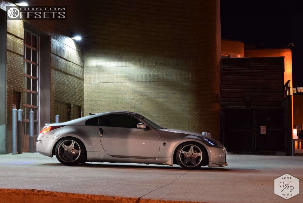 Lowered Nissan 350z On Gmr Ss1 Wheels Gt Autospice Nessen Forged