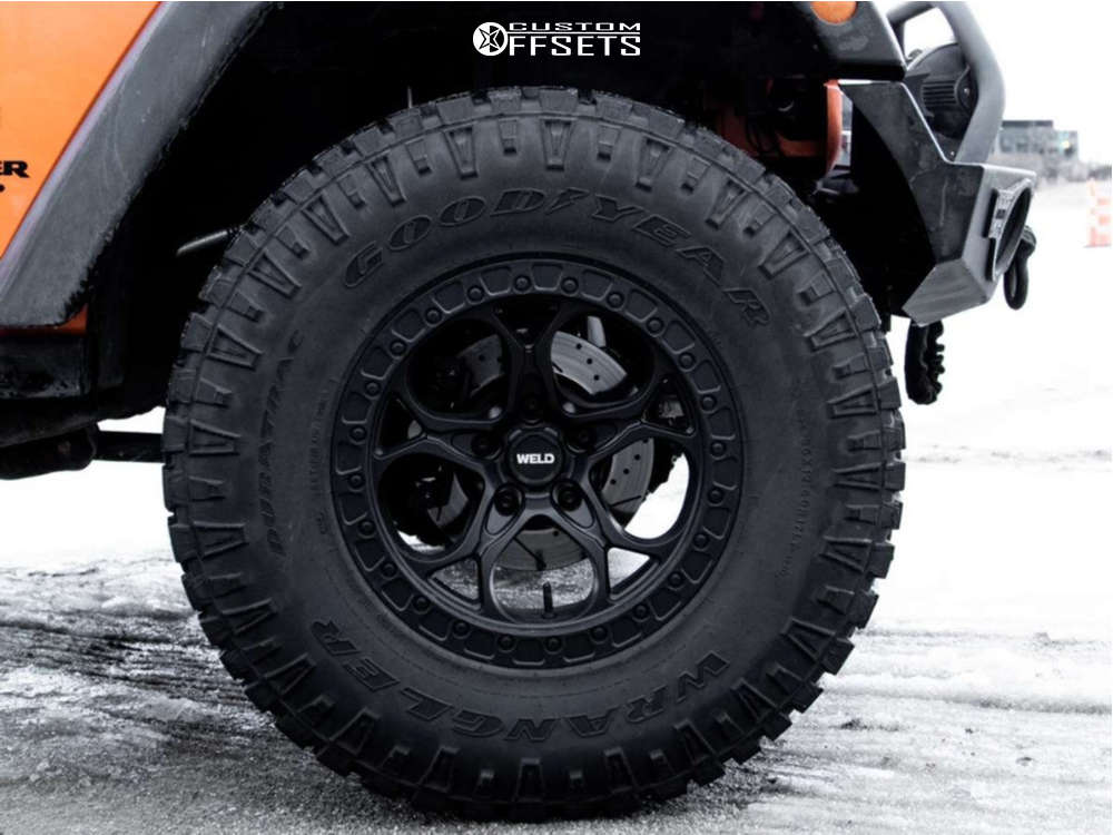 2012 Jeep Wrangler with 17x10 -25 Weld Off-Road Ledge and 35/12.5R17 ...