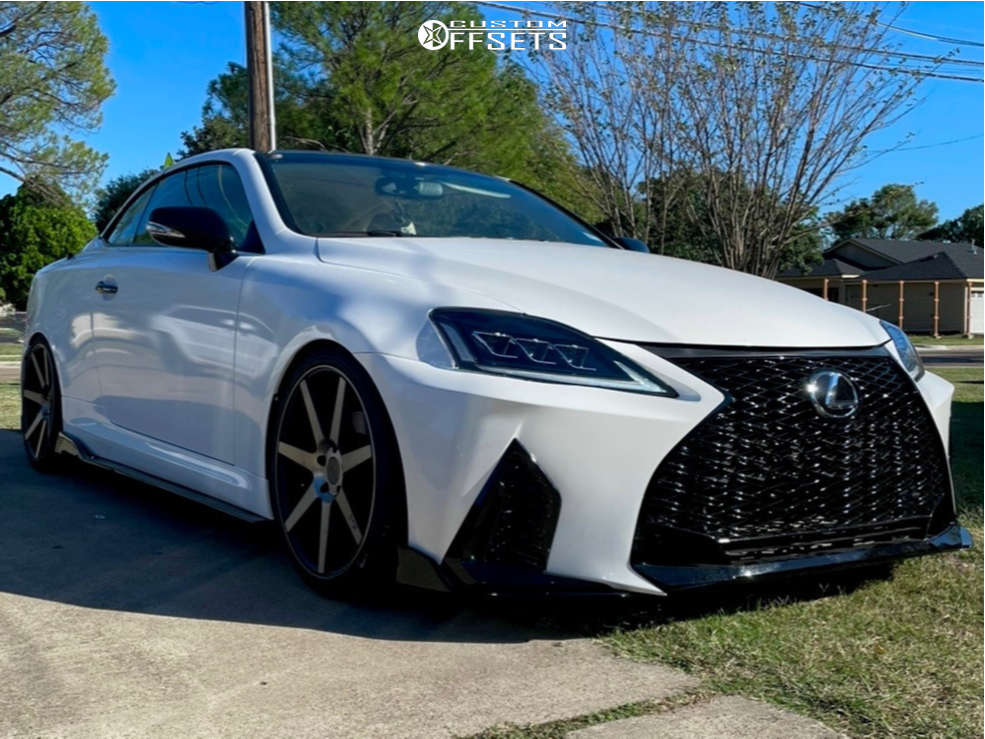 2010 Lexus IS250 with 19x8.5 35 Niche Verona and 235/35R19 Falken ...