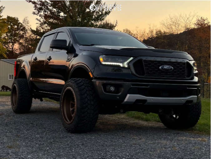 2019 Ford Ranger with 20x12 -52 Method Mr605 and 285/55R20 AMP Mud ...