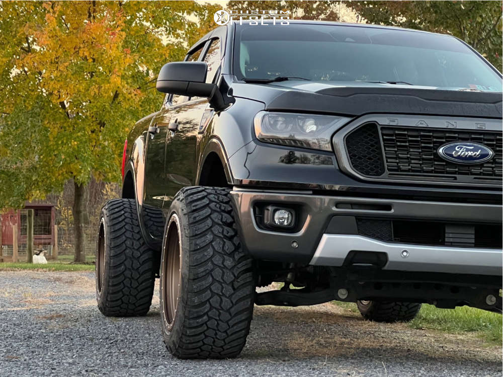 2019 Ford Ranger with 20x12 -52 Method Mr605 and 285/55R20 AMP Mud ...