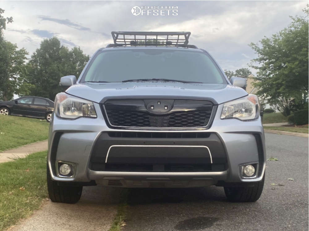 2015 Subaru Forester with 20x8.5 35 Niche Targa and 245/40R20 Yokohama ...