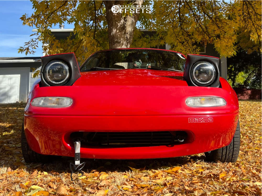 1991 Mazda Miata with 15x8 0 Vors Tr7 and 185/55R15 Sumitomo Htr A/s ...