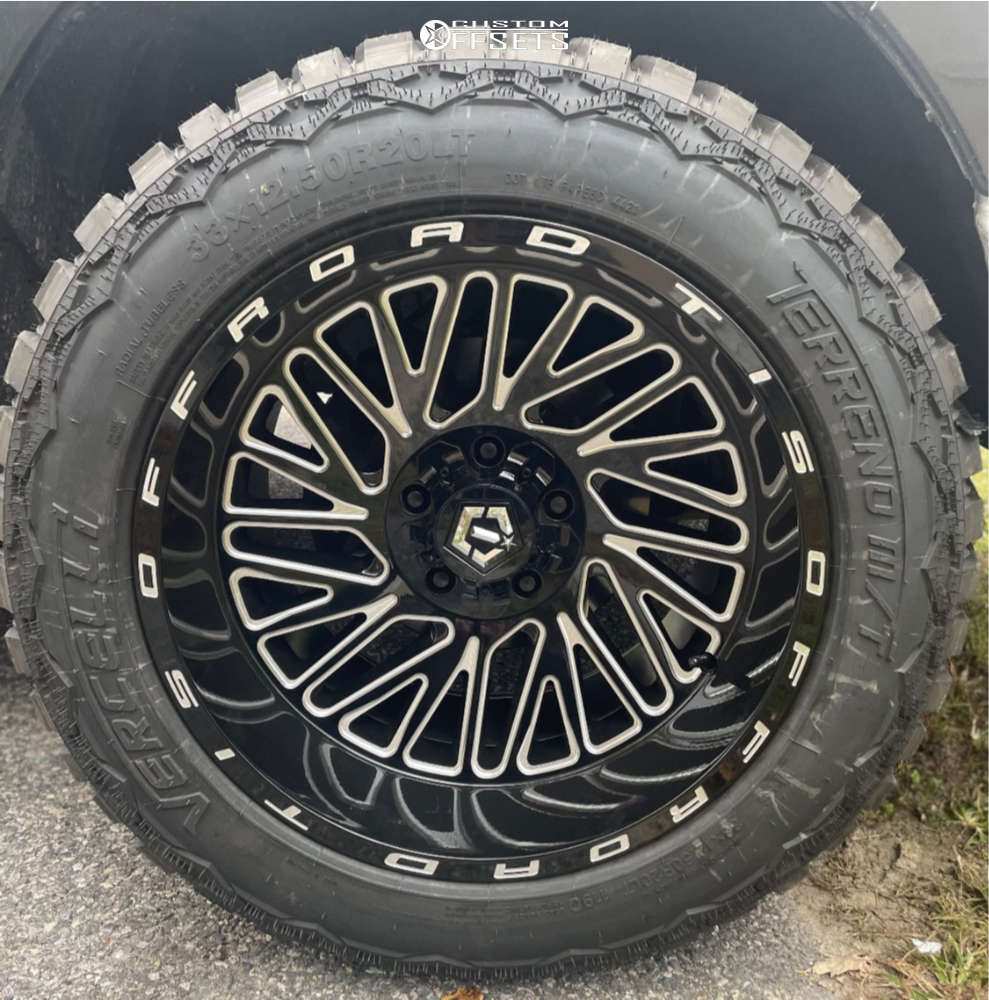 2015 Ram 1500 with 20x12 -44 TIS 553BM and 33/12.5R20 Vercelli Terreno ...