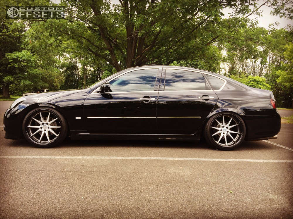 2009 INFINITI M35 with 20x10.5 -10 Work CV201 and 245/35R20 Nankang NS ...