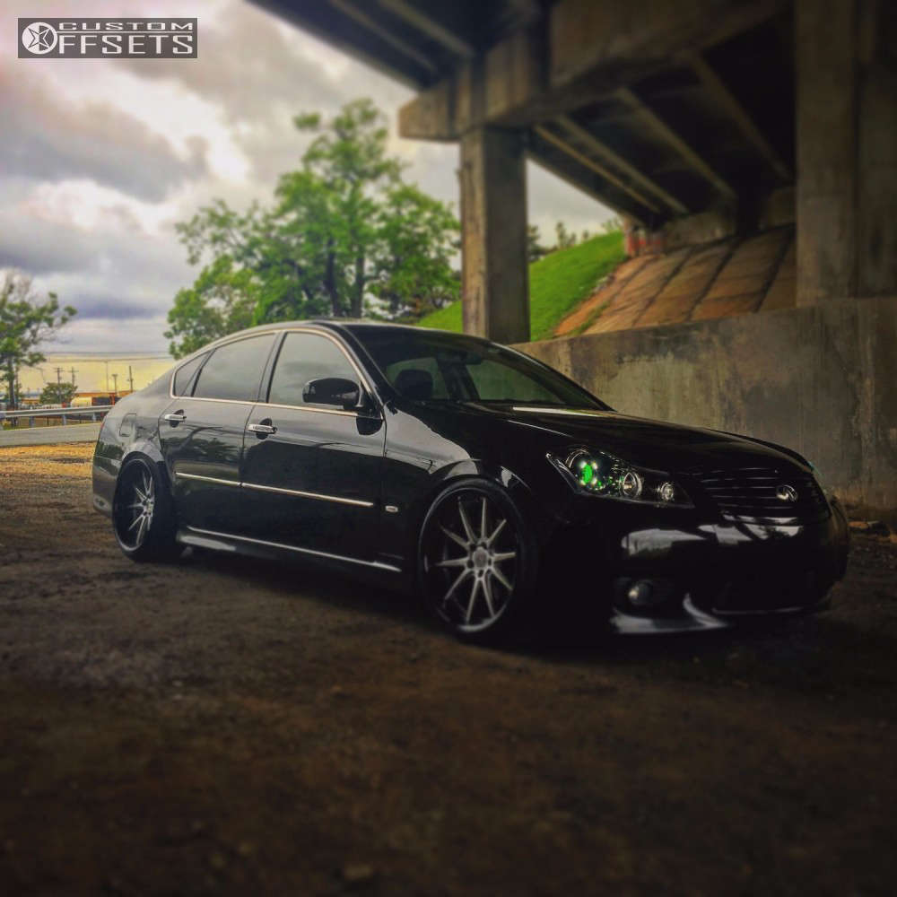 2009 INFINITI M35 with 20x10.5 -10 Work CV201 and 245/35R20 Nankang NS ...