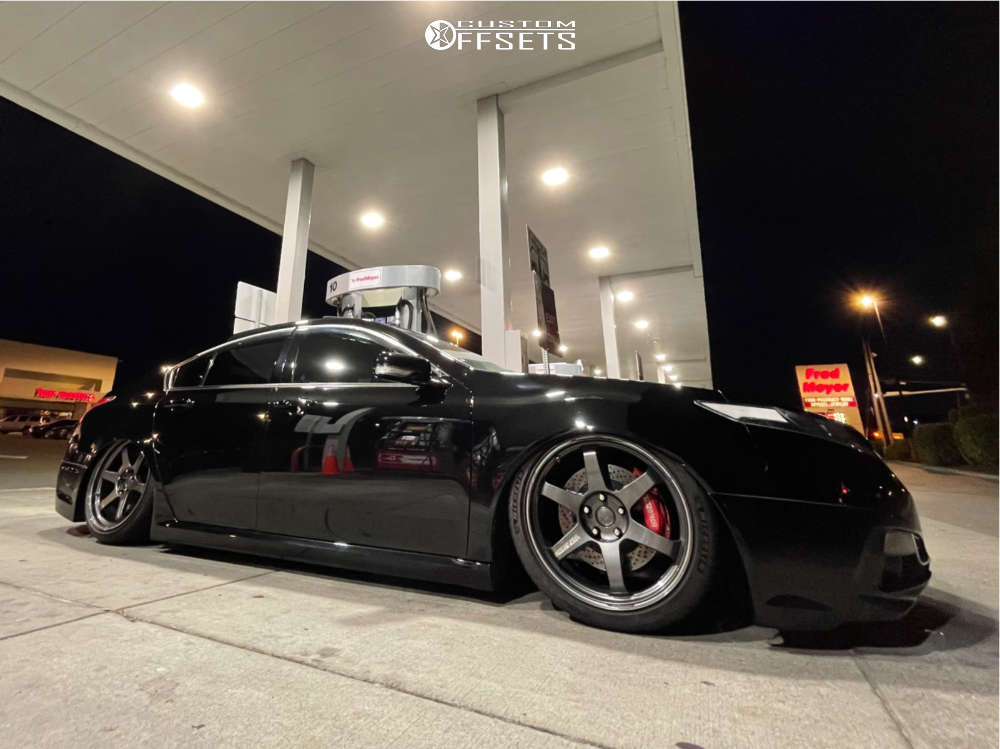 2014 Acura TL with 20x9 42 Volk Te37 Ultra and 255/35R20 Michelin Pilot ...