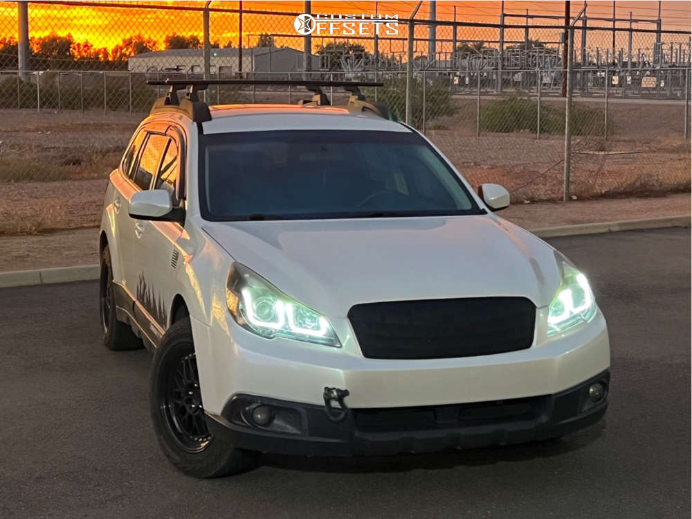 2010 Subaru Outback with 17x8 35 Aodhan Ah02 and 225/65R17 Pirelli ...