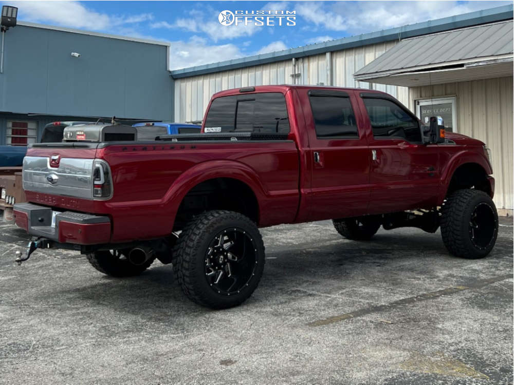 2015 Ford F-250 Super Duty with 22x14 -76 Vision Spyder and 36/13.5R22 ...
