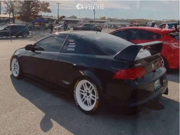 2004 Acura RSX with 17x9.5 35 Enkei Rpf1 and 235/40R17 Federal 595 Rs ...