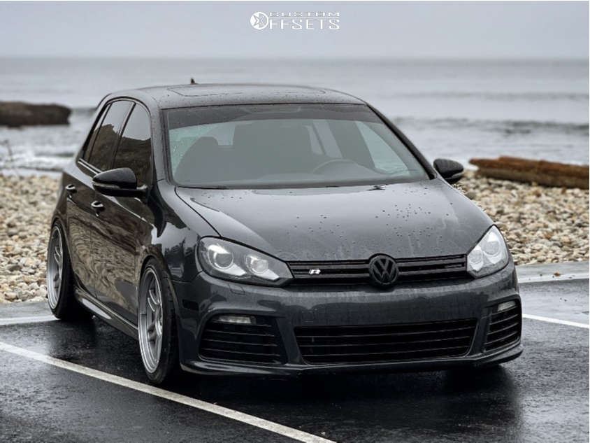 2012 Volkswagen Golf R with 18x9 35 Enkei Rpf1 and 225/40R18 Nitto Neo ...