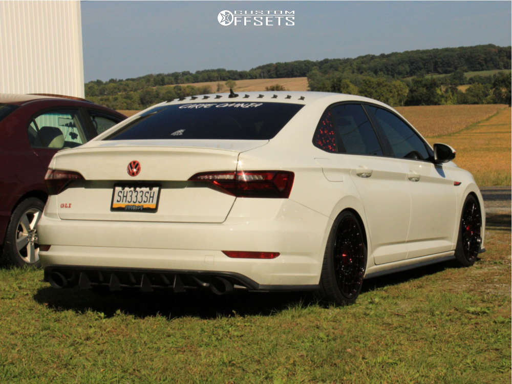 2019 Volkswagen Jetta with 18x8.5 35 Rotiform Las-r and 215/40R18 Toyo ...