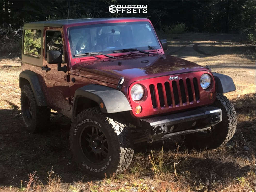 2012 Jeep Wrangler with 17x8 10 Alloy Ion Style 179 and 35/12.5R17 ...