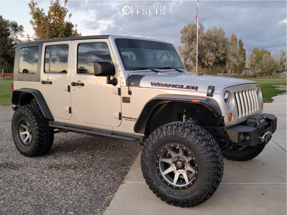 2007 Jeep Wrangler with 17x8.5 -6 Icon Alloys Rebound and 315/70R17 ...