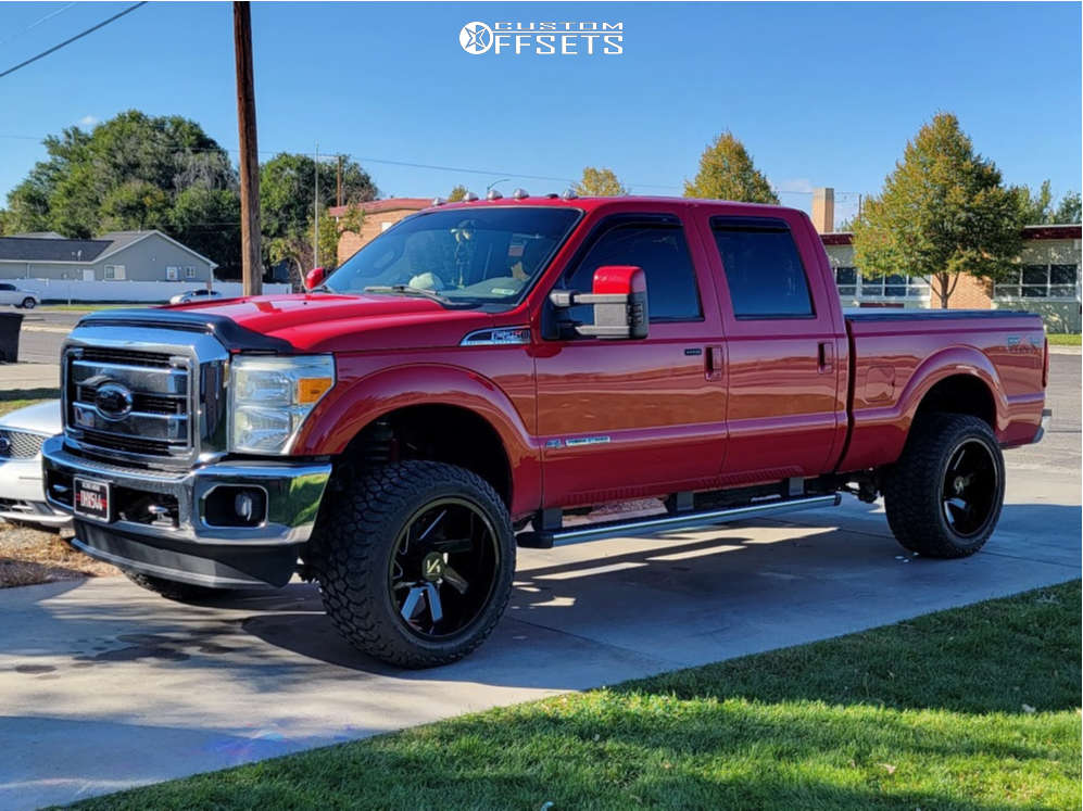 2011 Ford F-250 Super Duty with 22x12 -51 ARKON OFF-ROAD Lincoln and 35 ...