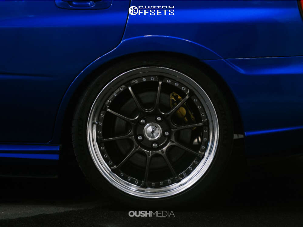 2007 Subaru Impreza with 19x8 41 SSR Sp5 and 235/35R19 Michelin Pilot ...