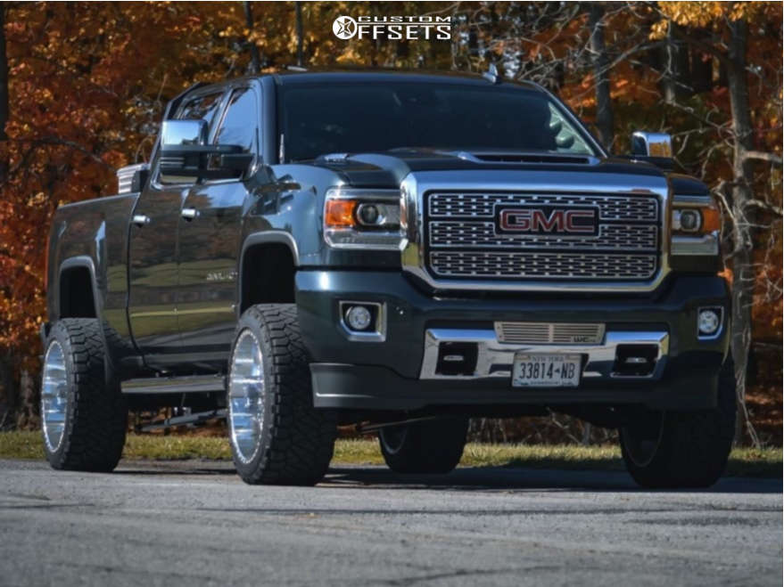 2018 GMC Sierra 2500 HD with 22x12 -40 American Force Trax Ss and 33/12 ...