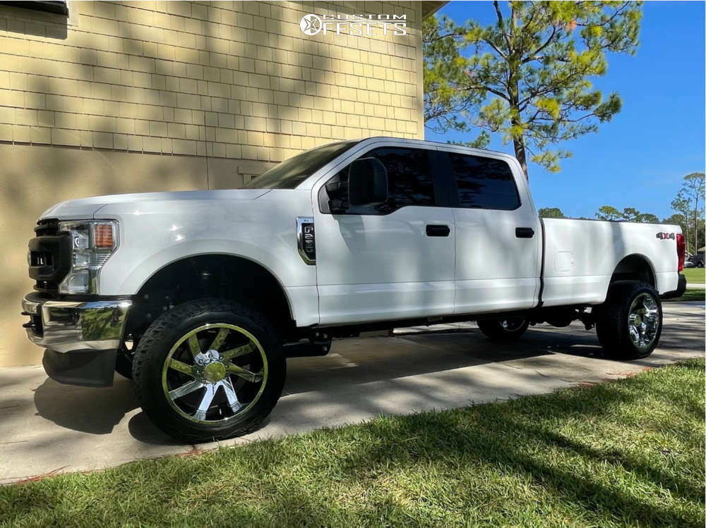 2021 Ford F-250 Super Duty with 22x12 -51 ARKON OFF-ROAD Lincoln and 35 ...