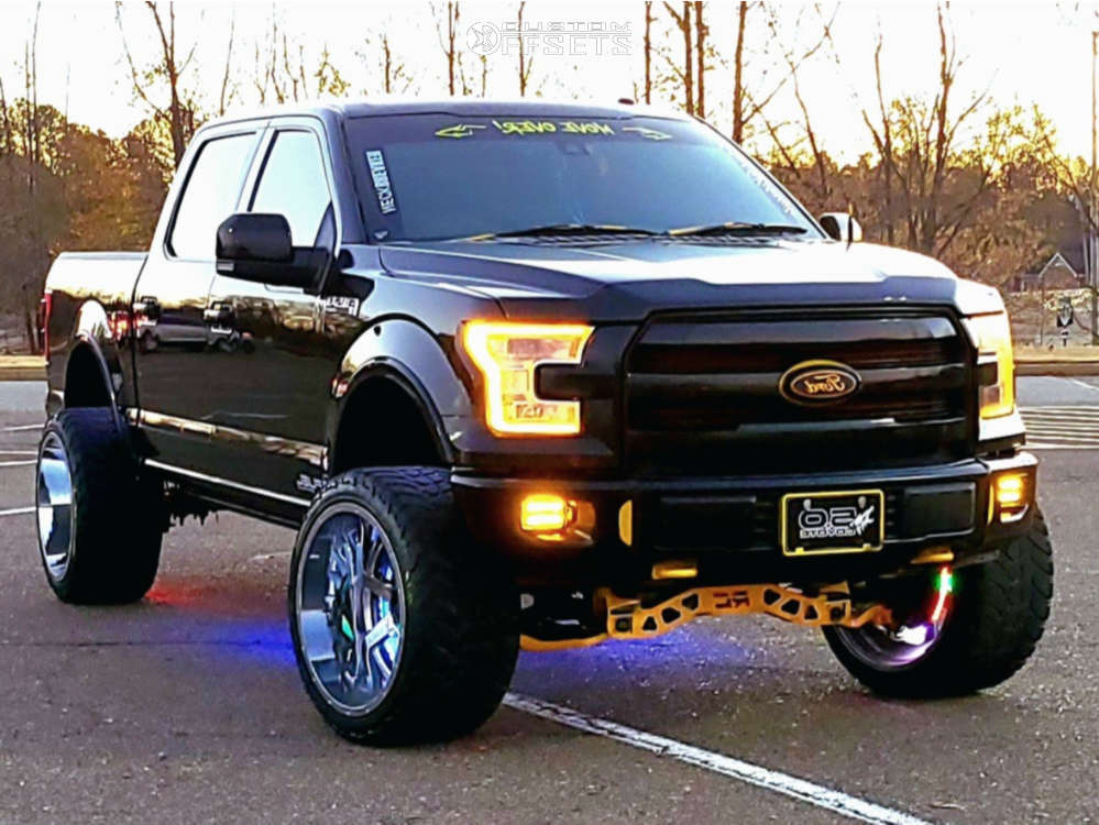 2016 Ford F-150 with 24x14 -75 Fuel Maverick and 35/13.5R24 AMP Mud ...