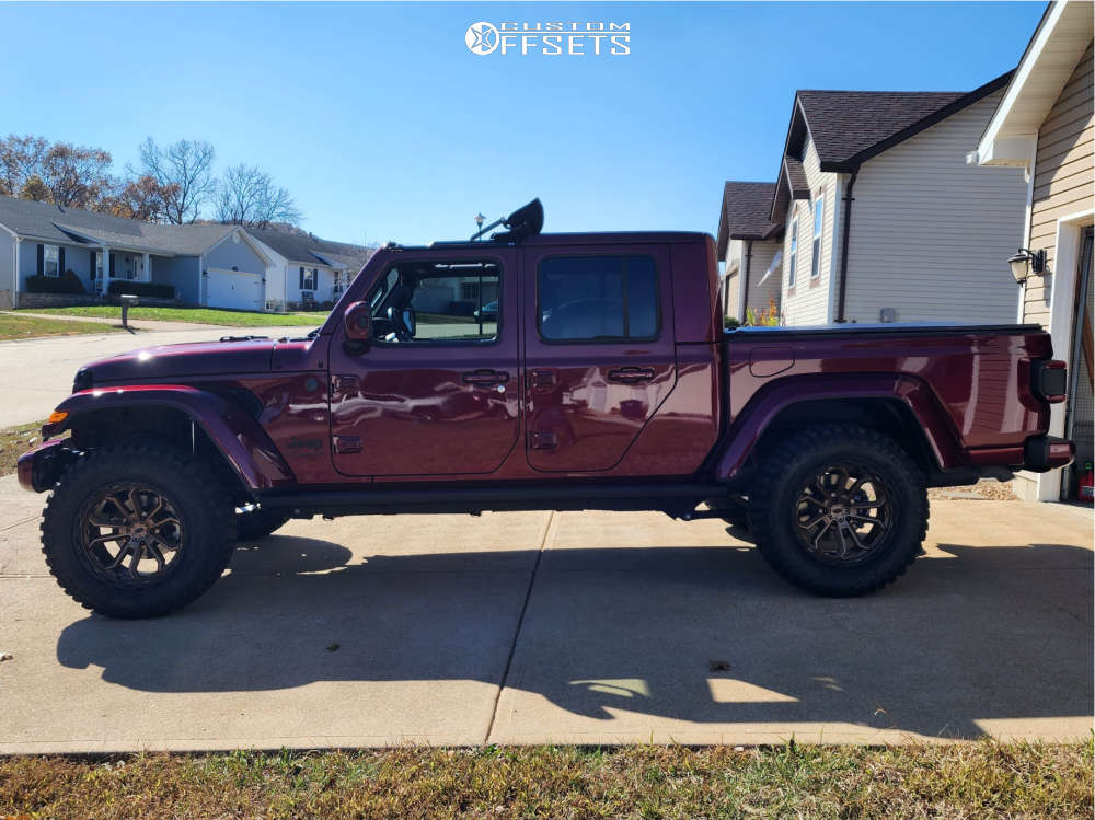 2021 Jeep Gladiator with 20x10 -25 Vision Korupt and 35/12.5R20 Cooper ...