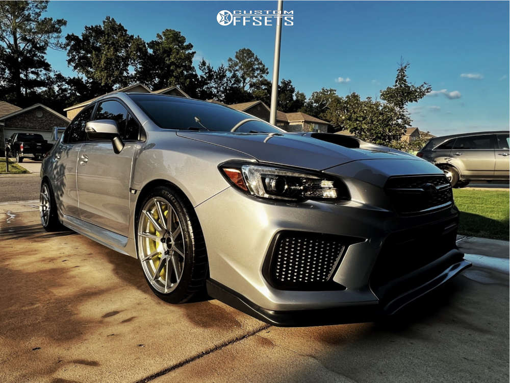 2019 Subaru WRX STI with 18x9.5 35 Enkei Ts10 and 255/35R18 Michelin ...