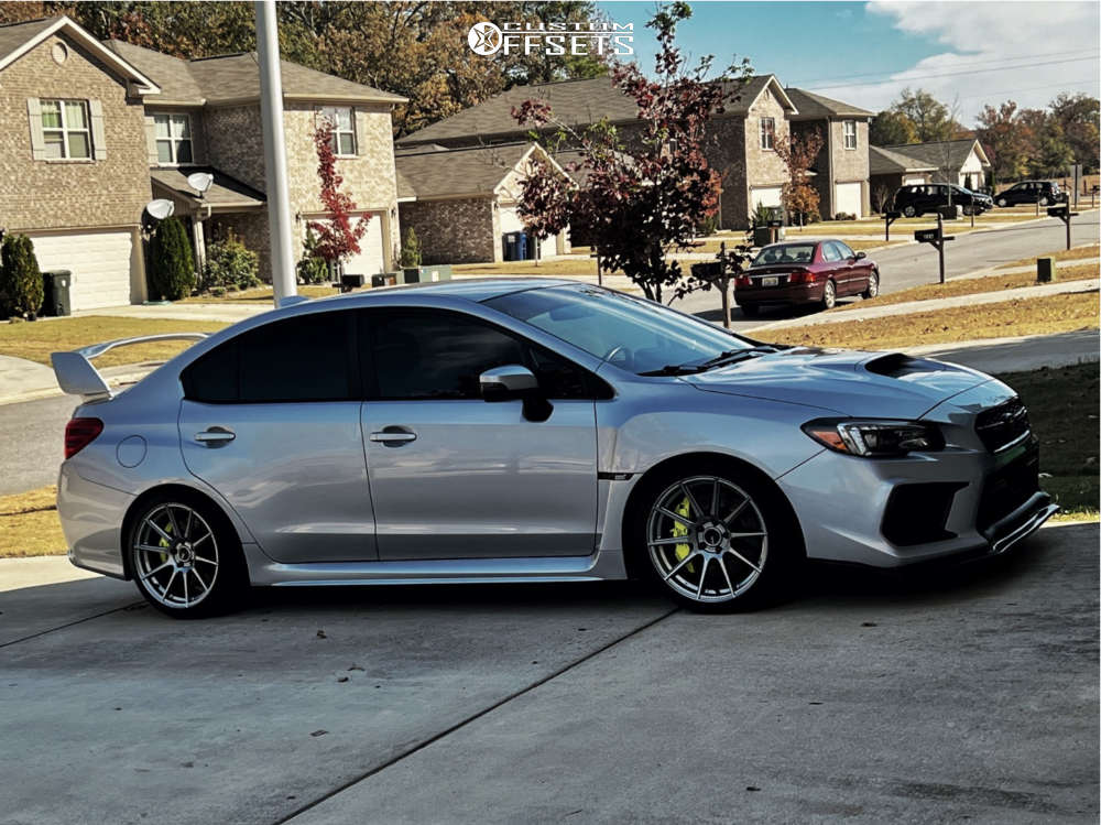 2019 Subaru WRX STI with 18x9.5 35 Enkei Ts10 and 255/35R18 Michelin ...