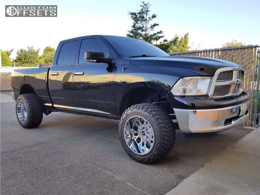2012 Ram 1500 with 20x12 -51 Vision Rocker and 33/12.5R20 Nitto Mud ...