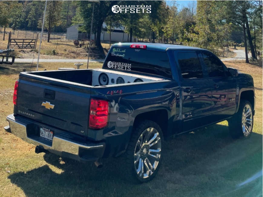 2018 Chevrolet Silverado 1500 with 24x10 24 4Play OE Wheels Cv43 and 33 ...