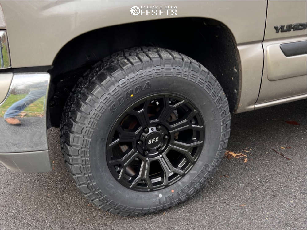 2003 GMC Yukon with 18x9 12 G-FX TR19 and 285/65R18 Kenda Klever AT2 ...