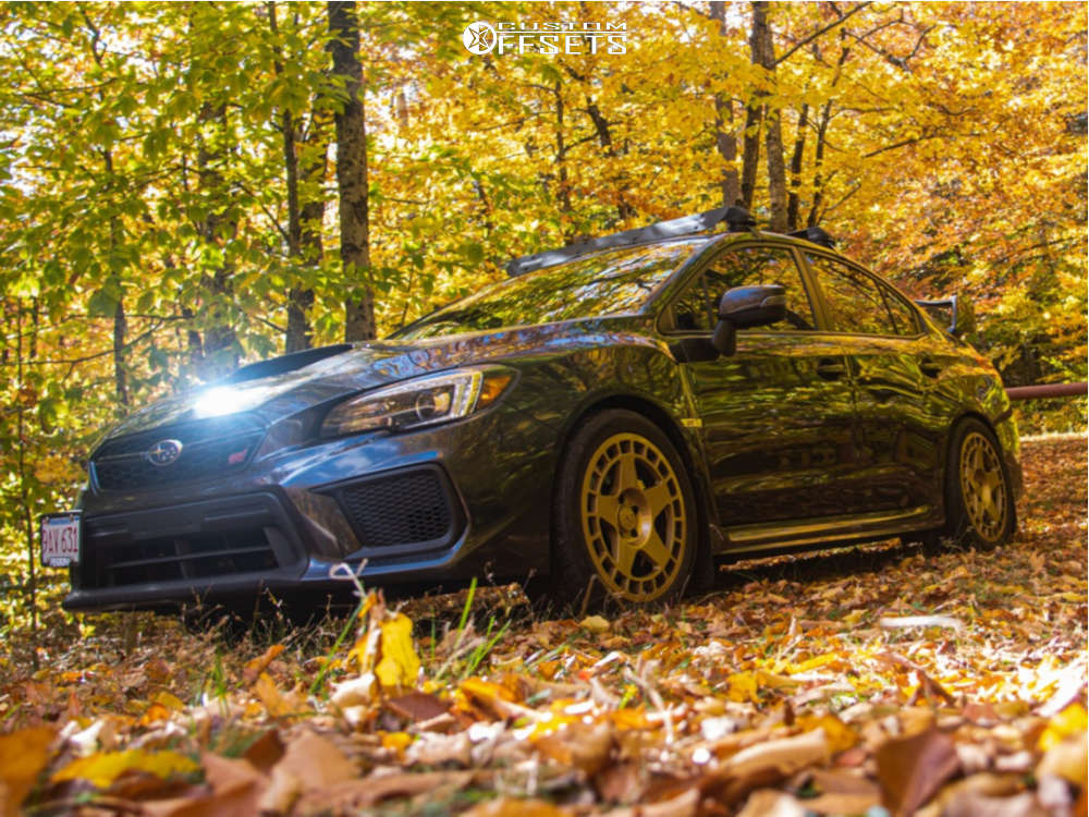 2018 Subaru WRX STI with 18x8.5 30 Fifteen52 Turbomac and 255/45R18 ...